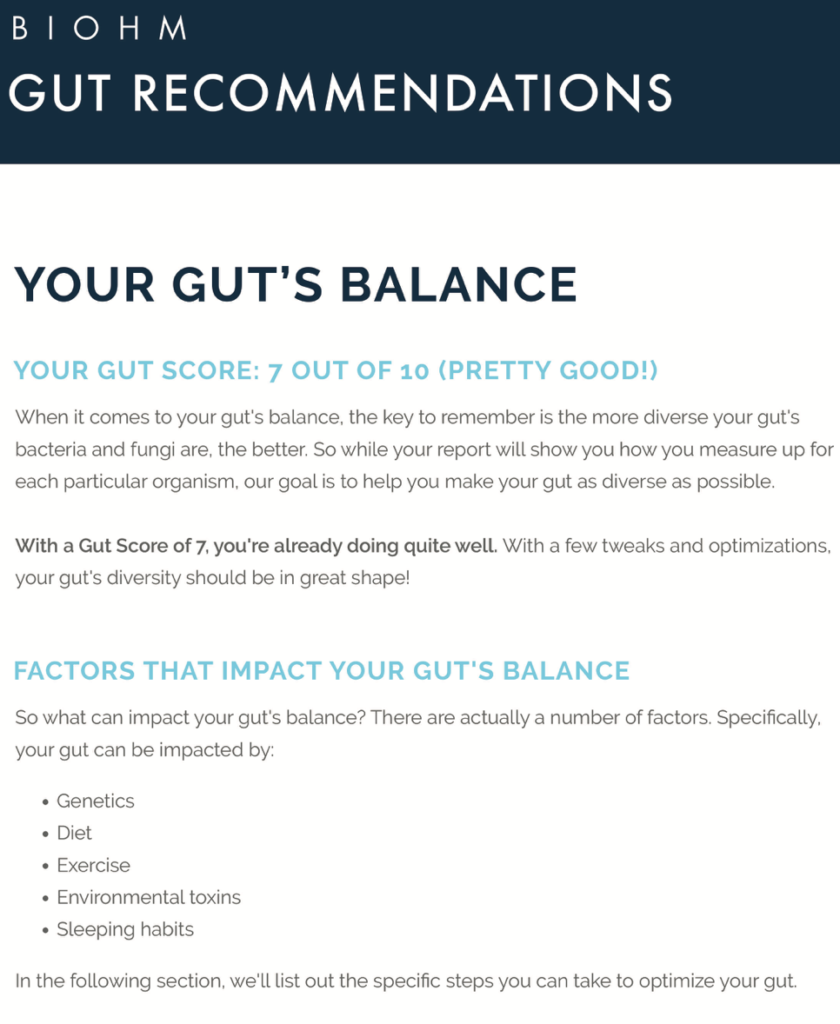 BIOHM Review: What Does Your Gut Say About You? - SelfDecode Resources ...
