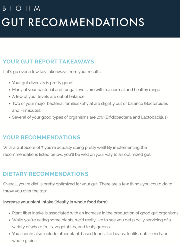 BIOHM Review: What Does Your Gut Say About You? - SelfDecode Resources ...