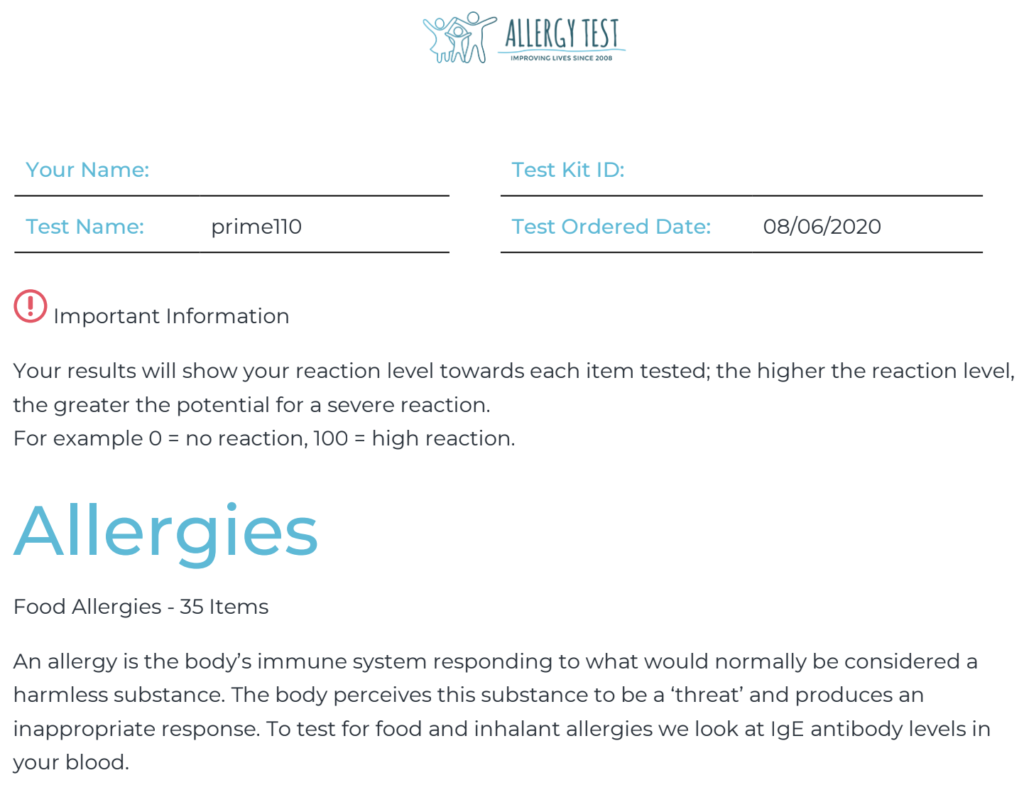 Test Your Intolerance Review: Affordable Allergy and Intolerance Tests ...